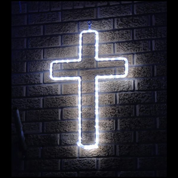 LED Rope Light Cross | Festive Lights