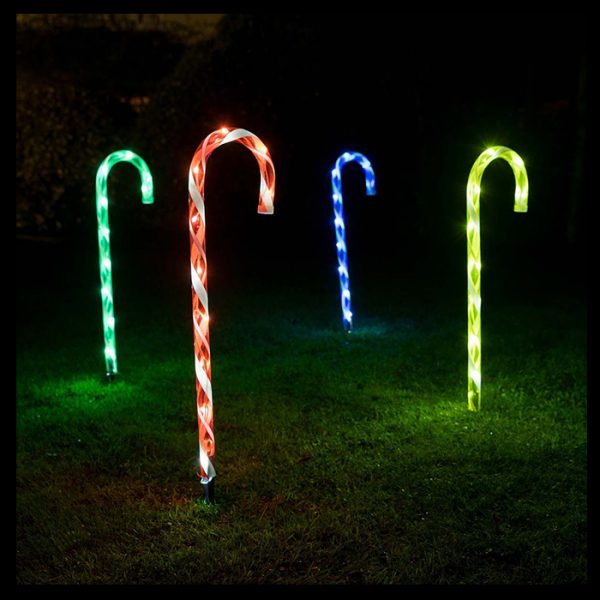 LED ColouredCandy Canes | Festive Lights