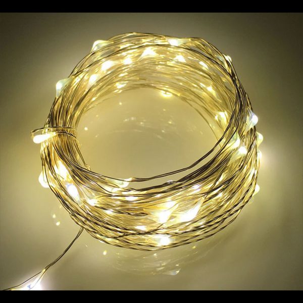 10m Silver Copper Wire Battery Lights - Festive Lights | Lights for all ...